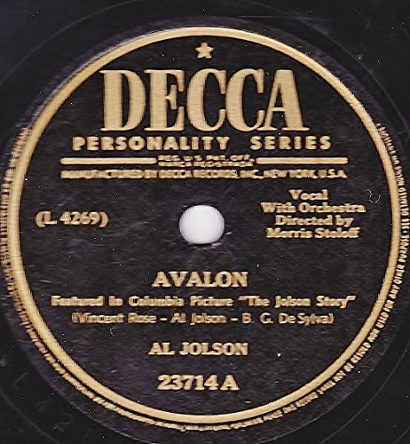 Amazon.com: Avalon / Anniversary Song 10" 78 RPM Record: CDs & Vinyl