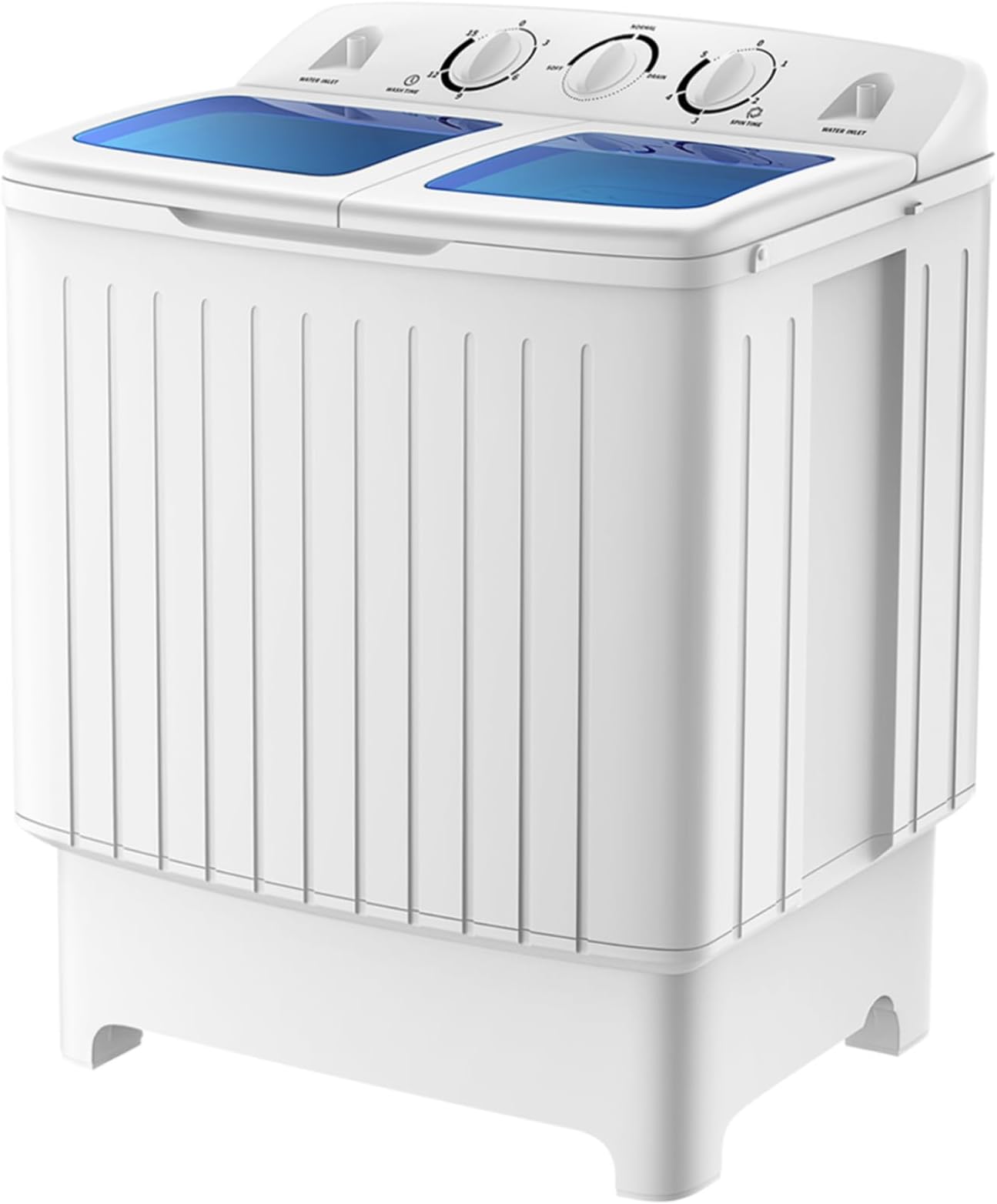 TANGZON Twin Tub Washing Machine, 8KG Portable Washing Machine and Spin ...