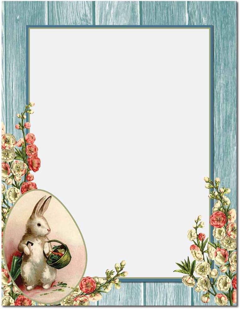 Amazon.com : Cottontail Easter Letterhead Laser & Inkjet Printer Paper ...