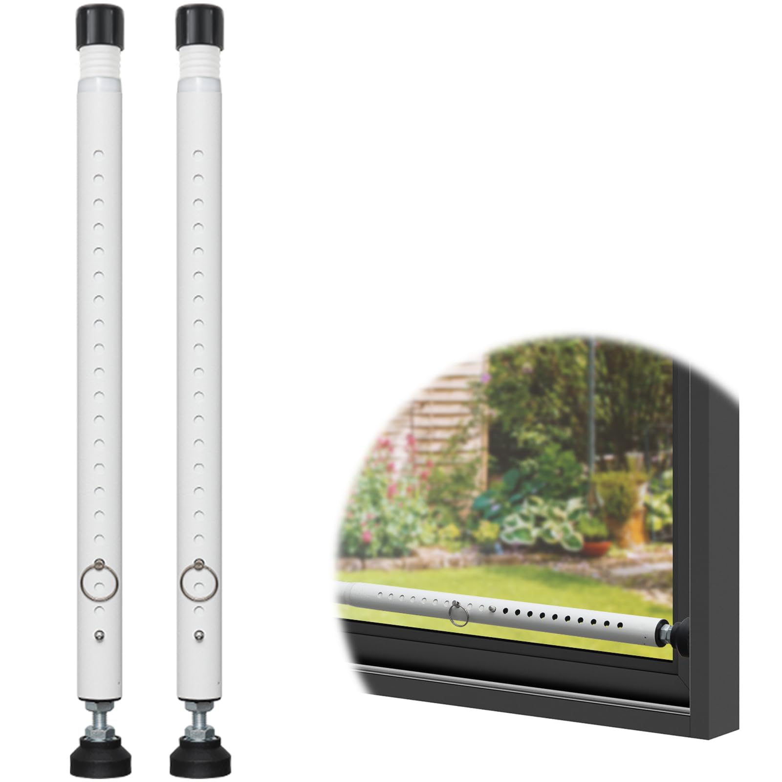 Windows Security Bar,16 to 51 Inch Adjustable Sliding Door Security Bar ...