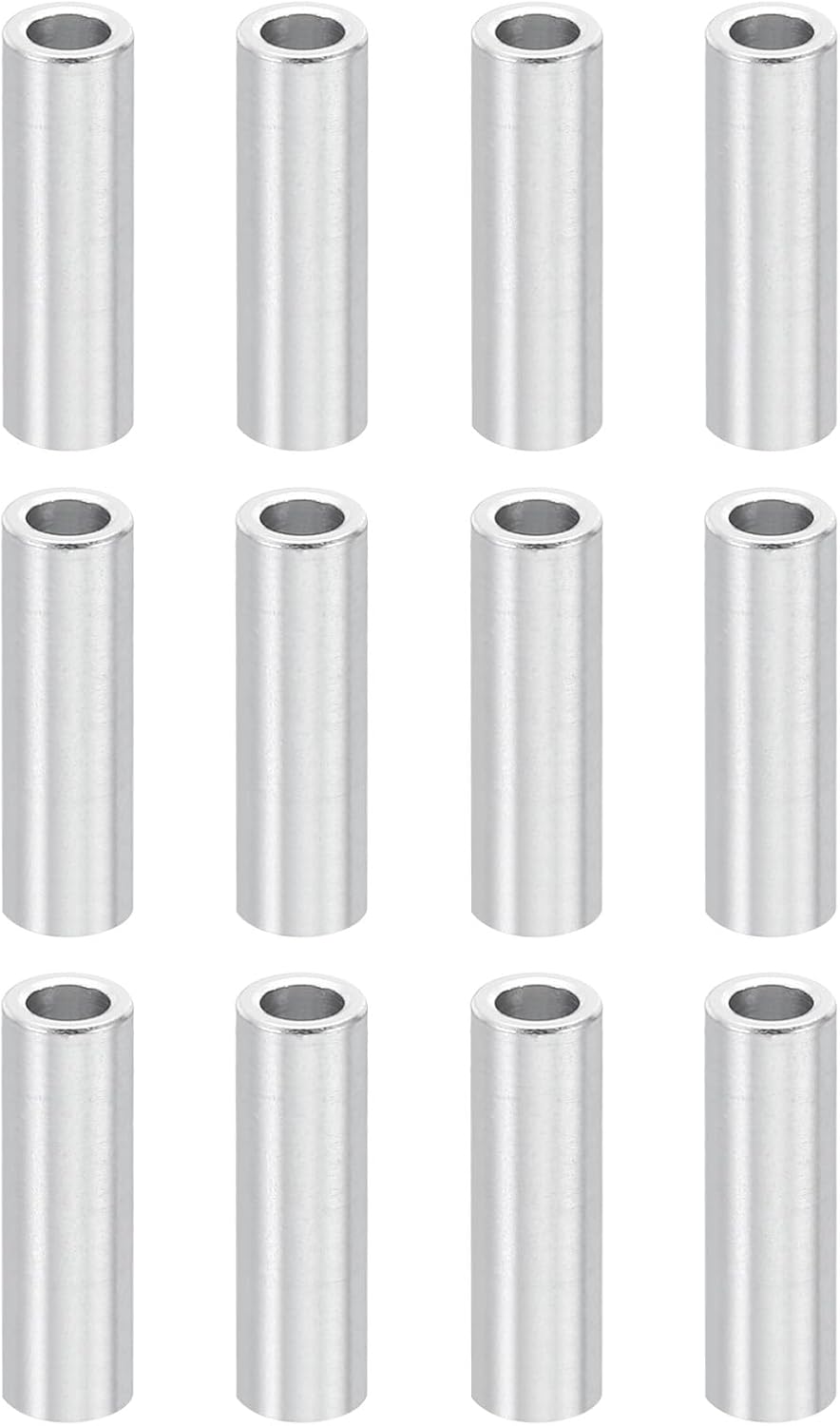 Amazon.com: PATIKIL M3 Aluminum Spacers, 10 Pcs Metal Spacer Aluminum 3 ...