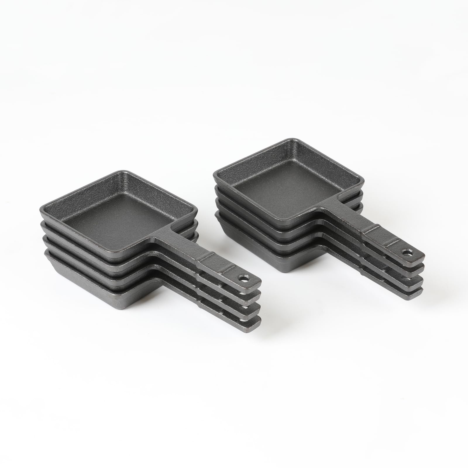 Snapklik.com : HAWOK Pre-seasoned Square Shape Mini Raclette Grill Pans ...