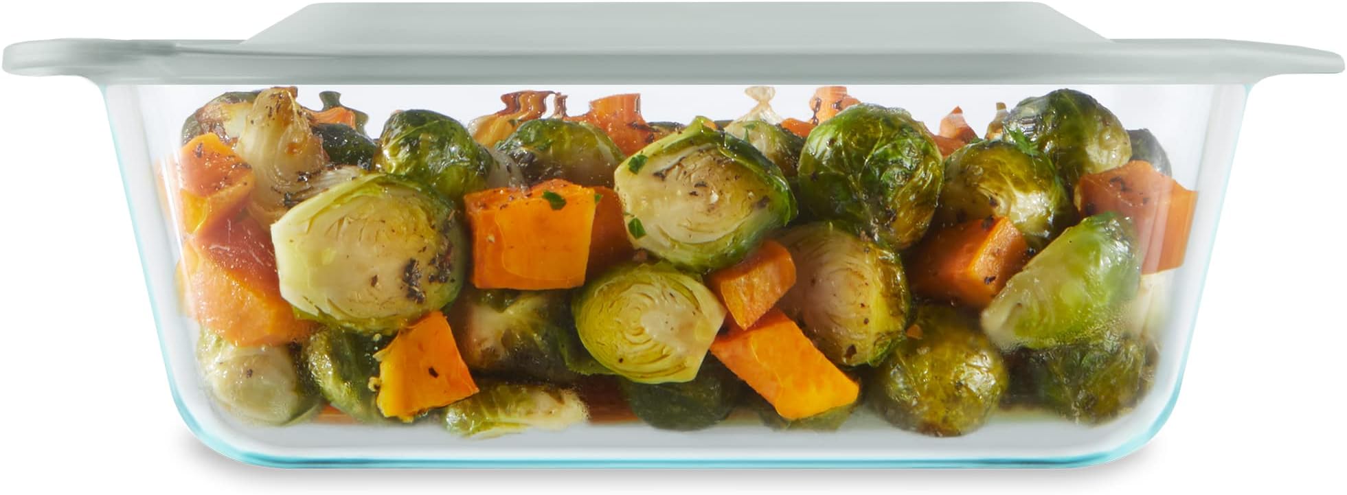 Amazon.com: Pyrex 8" Square Baking Dish with Blue Plastic Lid: Home ...