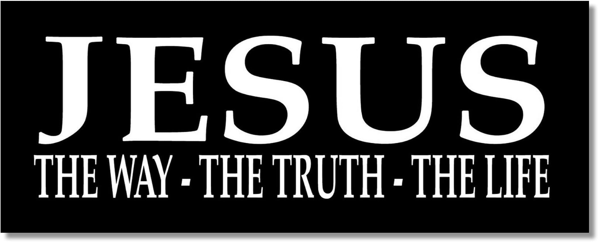 Amazon.com: Jesus The Truth The Way The Life Car Truck Window Bumper ...