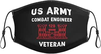 Amazon.com: Us Army Combat Engineer Veteran Mask Adjustable with A Nose ...