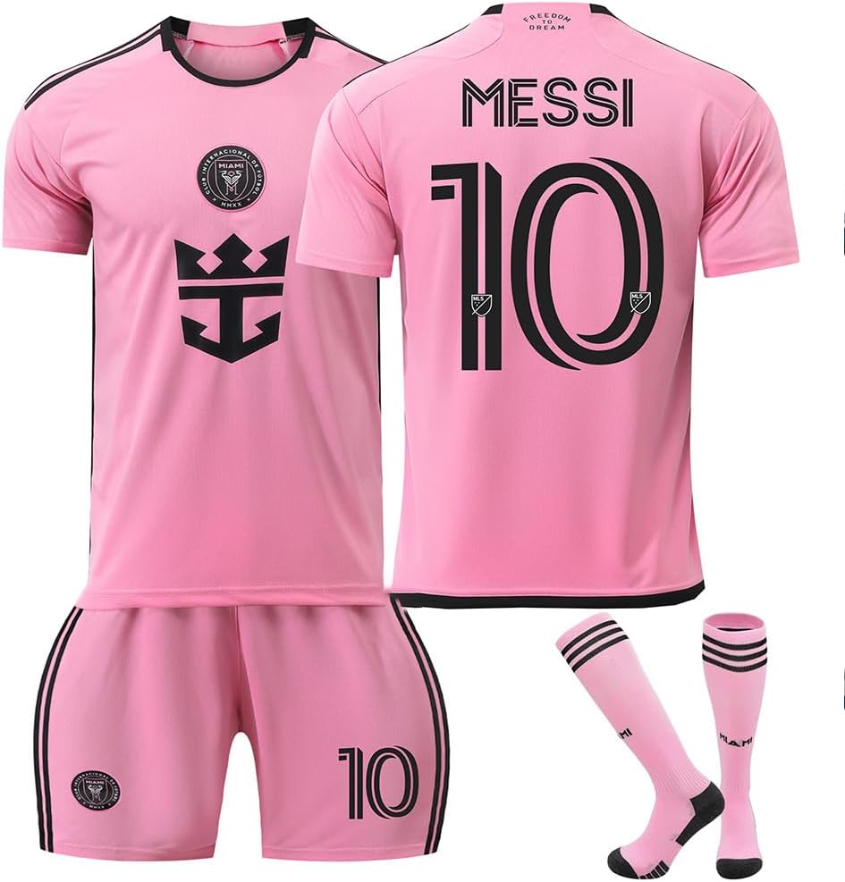 Amazon | サッカー ユニフォーム 24-25 インテル マイアミ ホーム サッカーウェア メッシ 番号10 Messi 大人用 子供用 ...