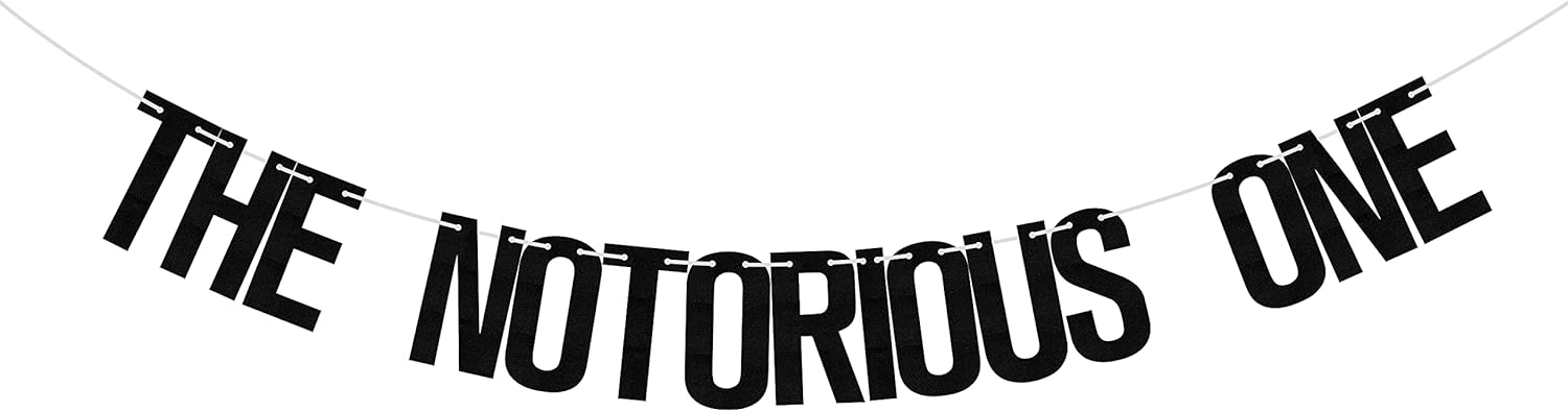 Amazon.com: The Notorious One Banner, Notorious One Birthday ...
