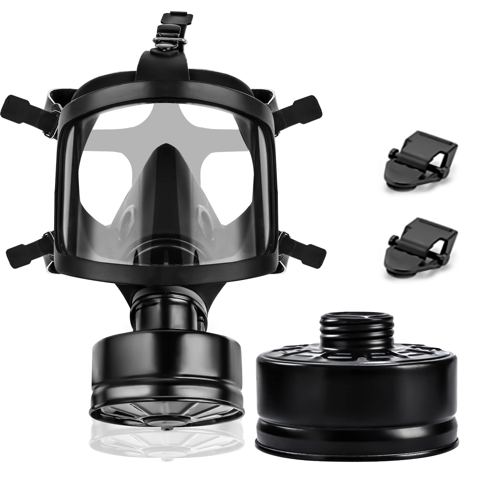 Buy SupMusk , Full Face s Survival Nuclear with Carbon Filter, Reusable ...