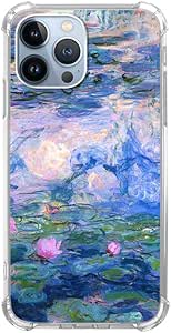 Amazon.com: Dohakemuny Water Lilies Aesthetic Case Compatible with iPhone 13 Pro Max, Vintage ...