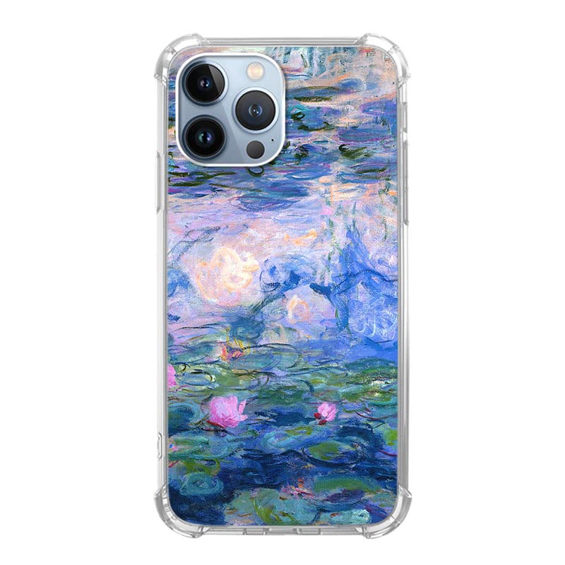 Amazon.com: Dohakemuny Water Lilies Aesthetic Case Compatible with iPhone 15 Pro Max, Vintage ...