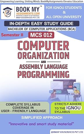 Buy IGNOU MCS 012 Computer Organization and Assembly Language Programming Exam Preparation Book ...