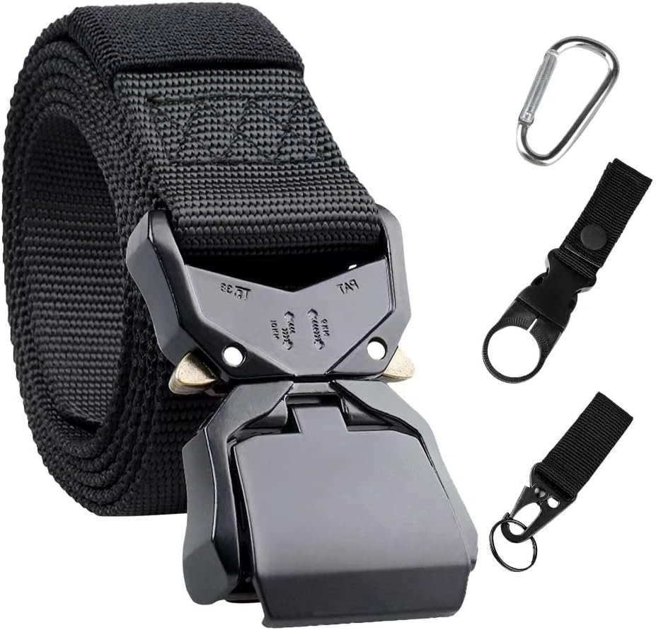 Amazon.com : LandFoxtac Tactical Belts for EDC, Nylon Hunting Belt for ...