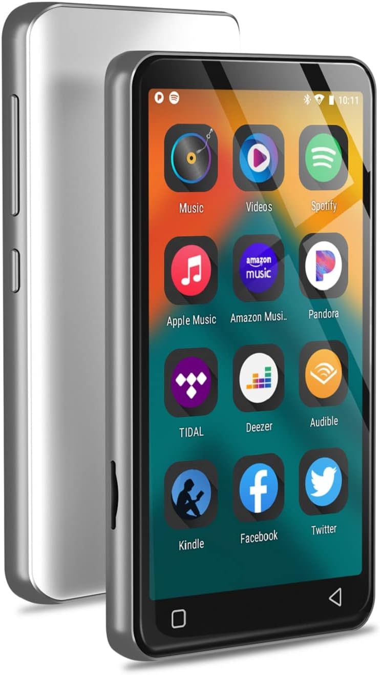 Lecteur MP3 avec Bluetooth et Wi-FI, écran Tactile Complet de 10.2 cm ...