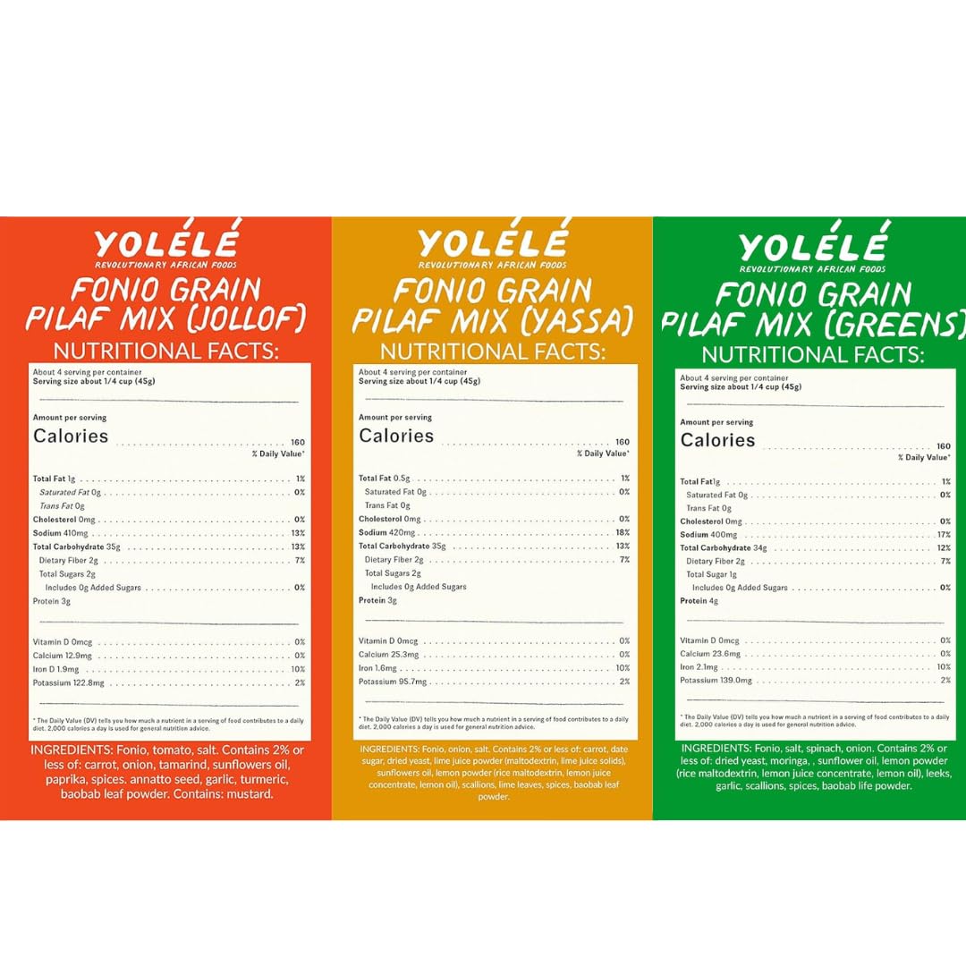 Snapklik.com : Yolele Fonio Grain Pilaf Mix Ancient African Supergrain ...