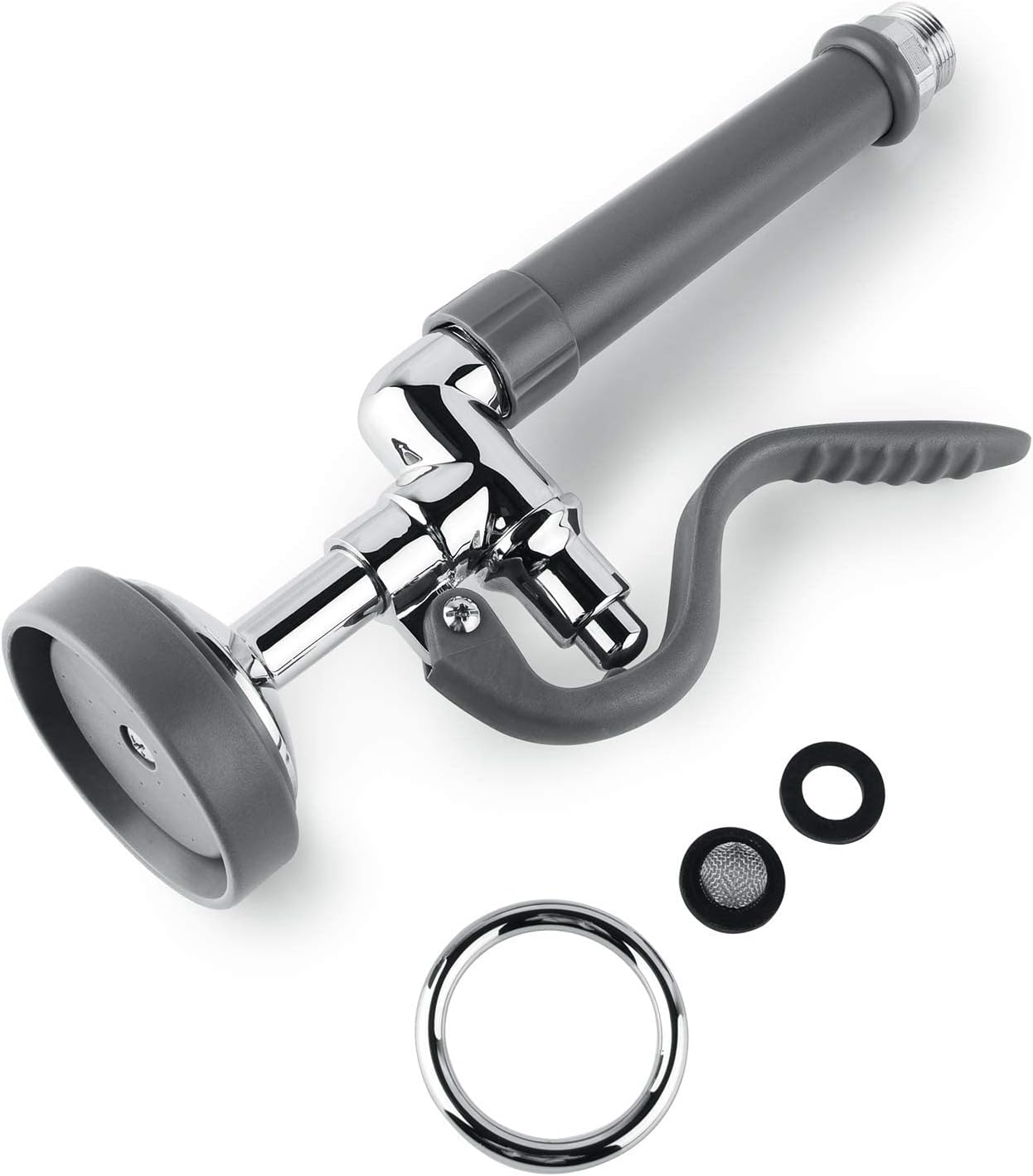 KOLLNIUN Pre Rinse Sprayer Head with Handle Grip Commercial Kitchen ...