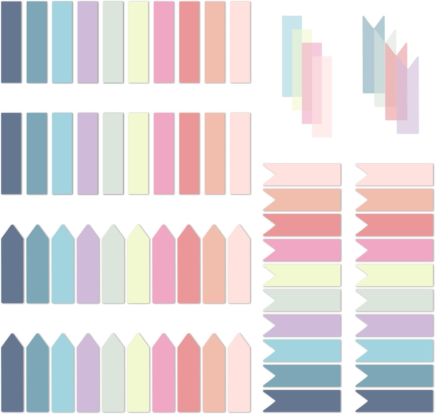 Amazon.com : Temiary 1200 Pieces Transparent Sticky Index Tabs, Page ...