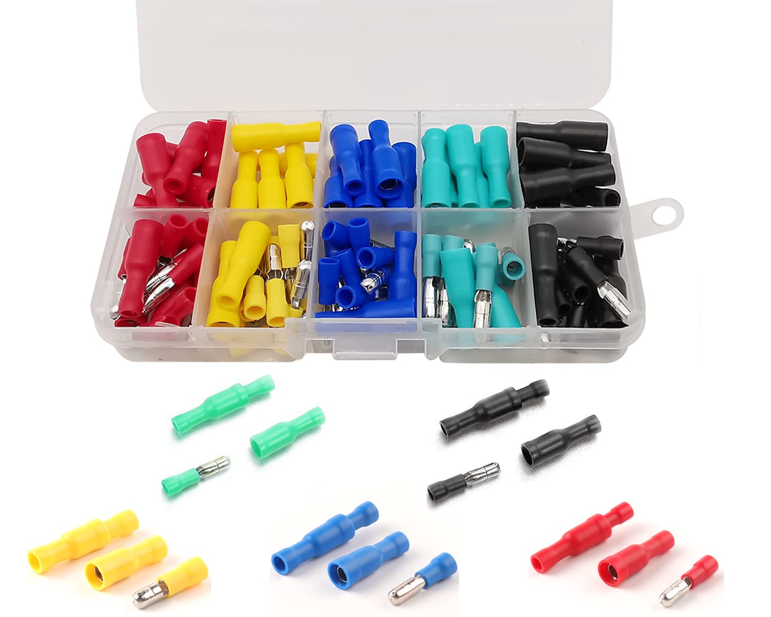 Buy Crimp Connectors,100PCS Electrical Connectors,Insulated Crimp ...