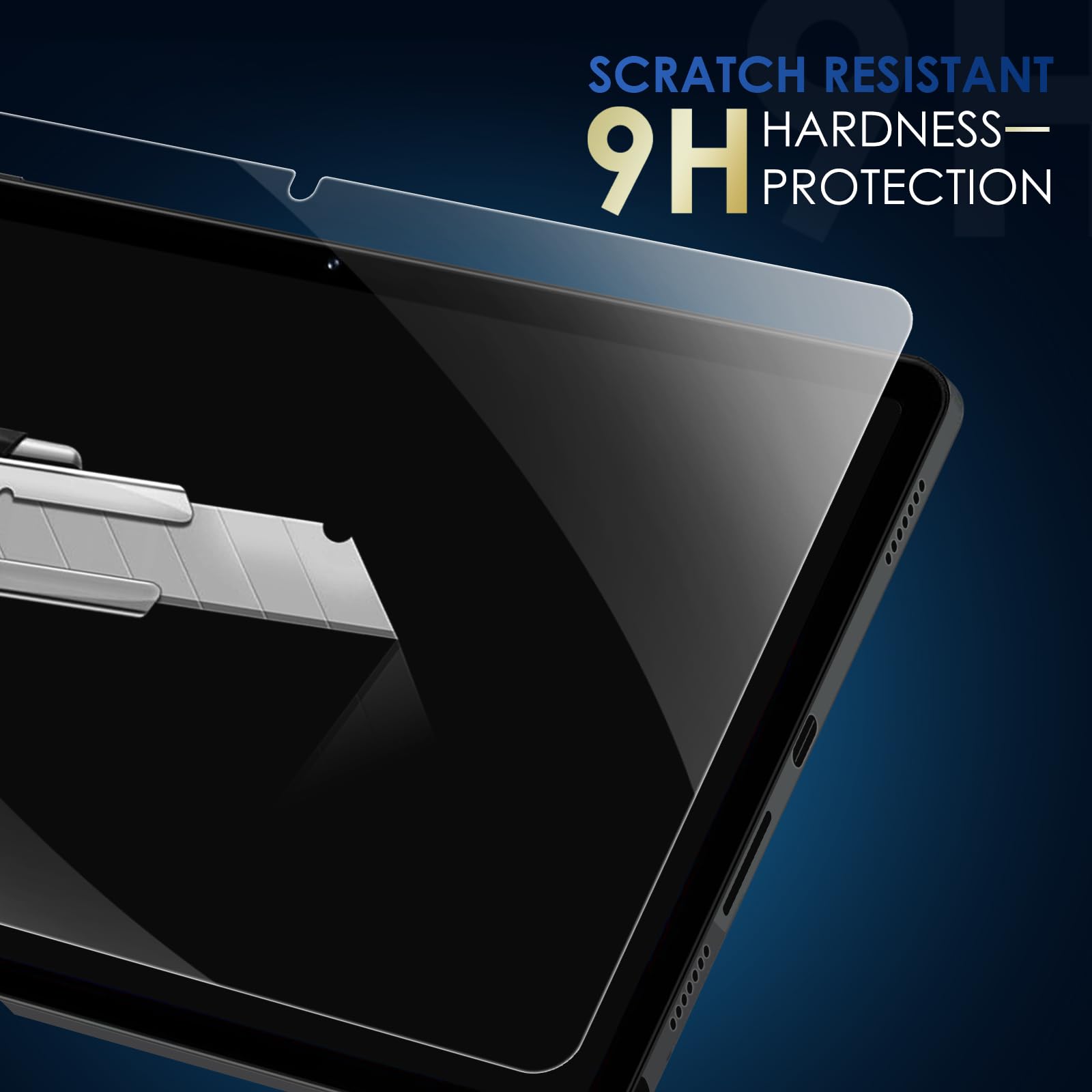 10 Inch Tablet Screen Protector 2-Pack Tempered Glass Screen Protector ...