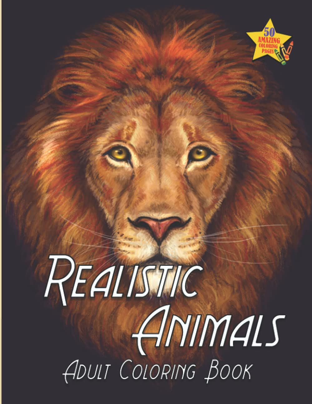 Realistic Lion Coloring Pages