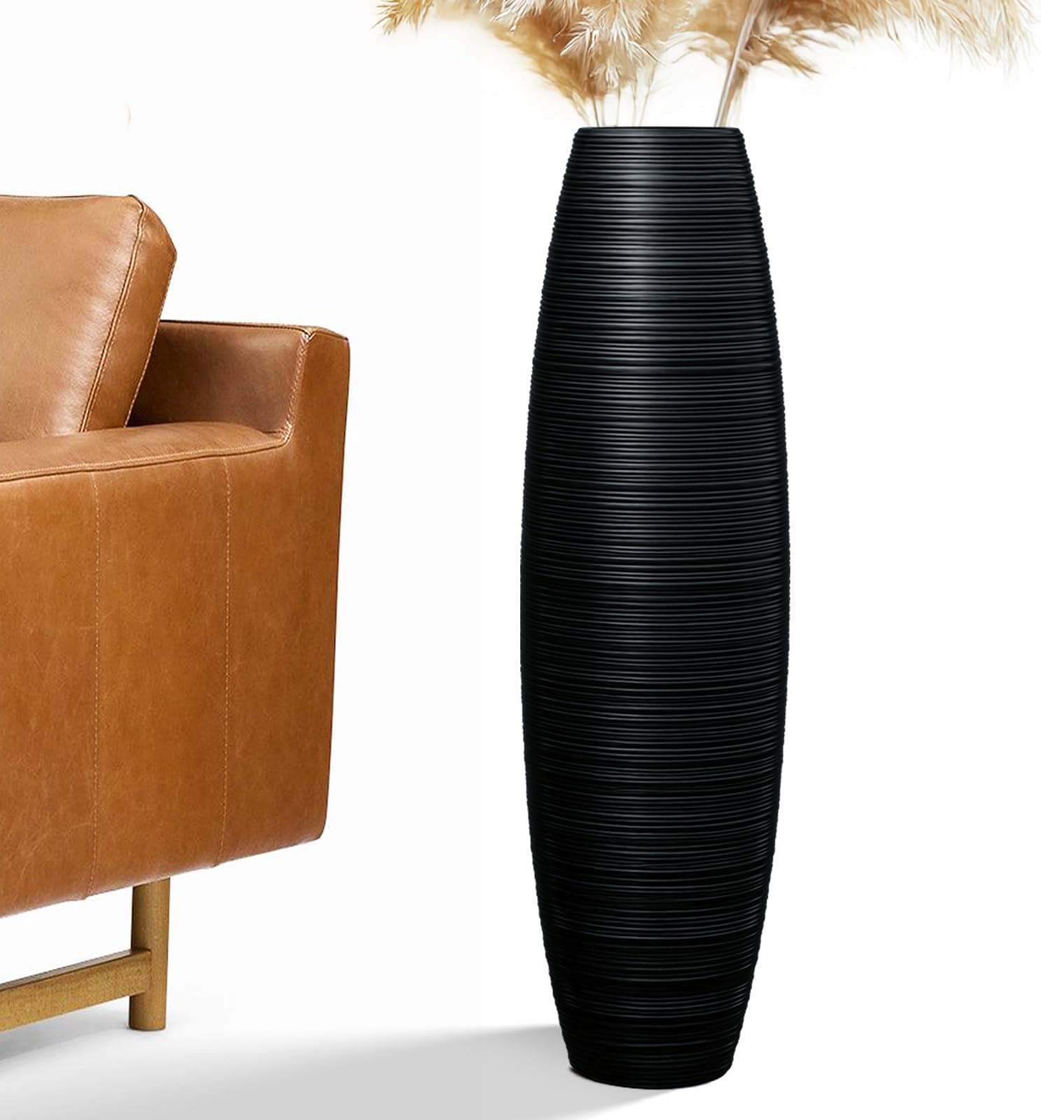 Amazon.com: Metal, 20" 2-Tone Floor Vase, Black/Gold : Home & Kitchen