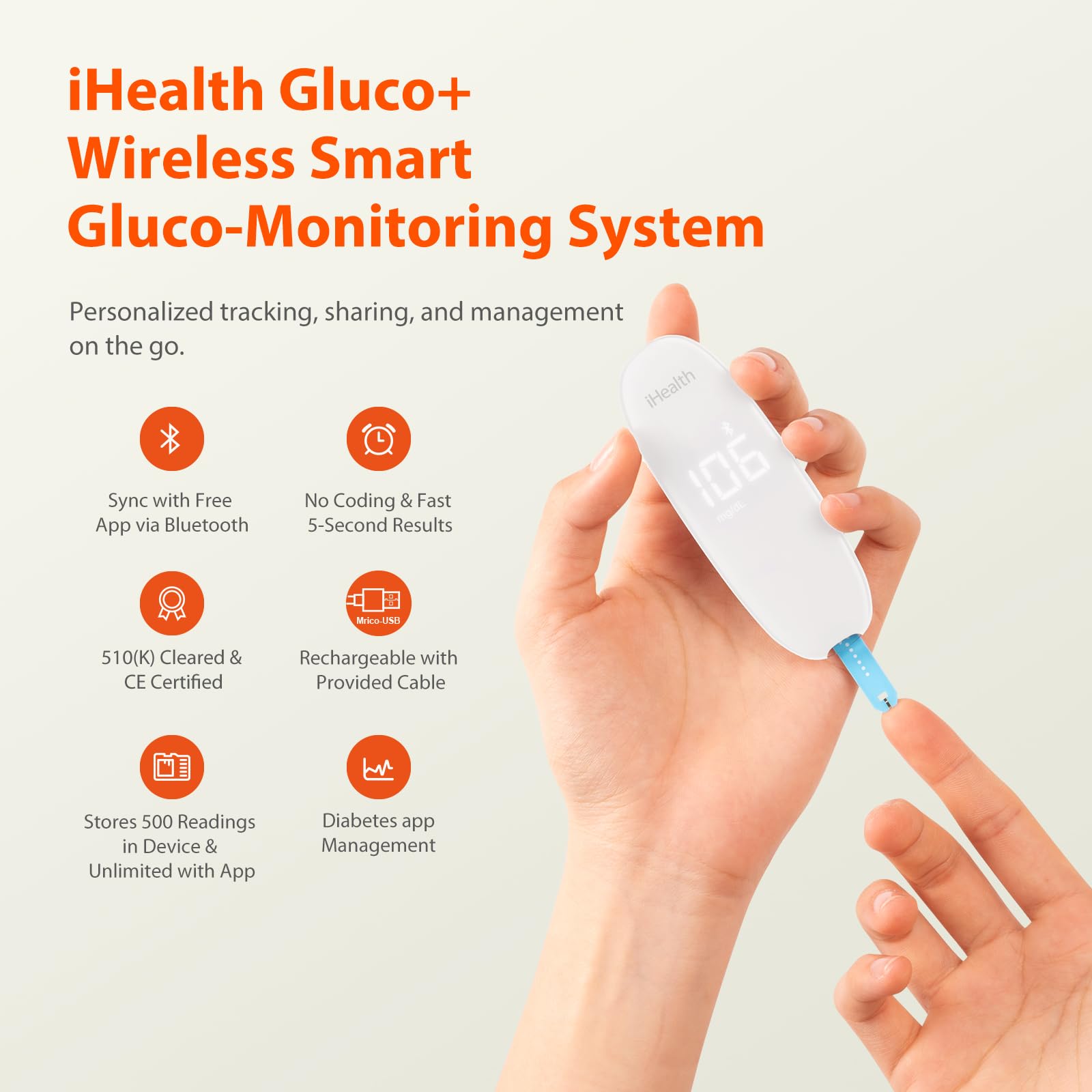 iHealth Gluco+ Wireless S...B0CHMBPH7P | Encarguelo.com.ve