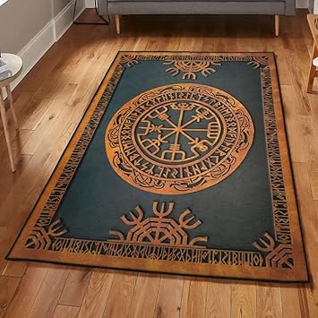 Amazon.com: Viking Area Rug for Bedroom Living Room, Viking Norse ...