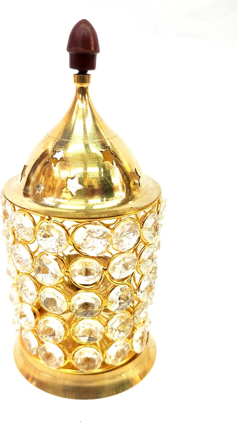 Amazon.com: Premium Brass Akhand Jyoti Diya Oil Lamp with Borosilicate ...