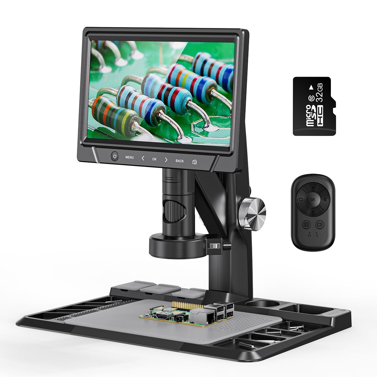 Ashfly 10" Digital Microscope - Soldering Microscope for Electronics ...