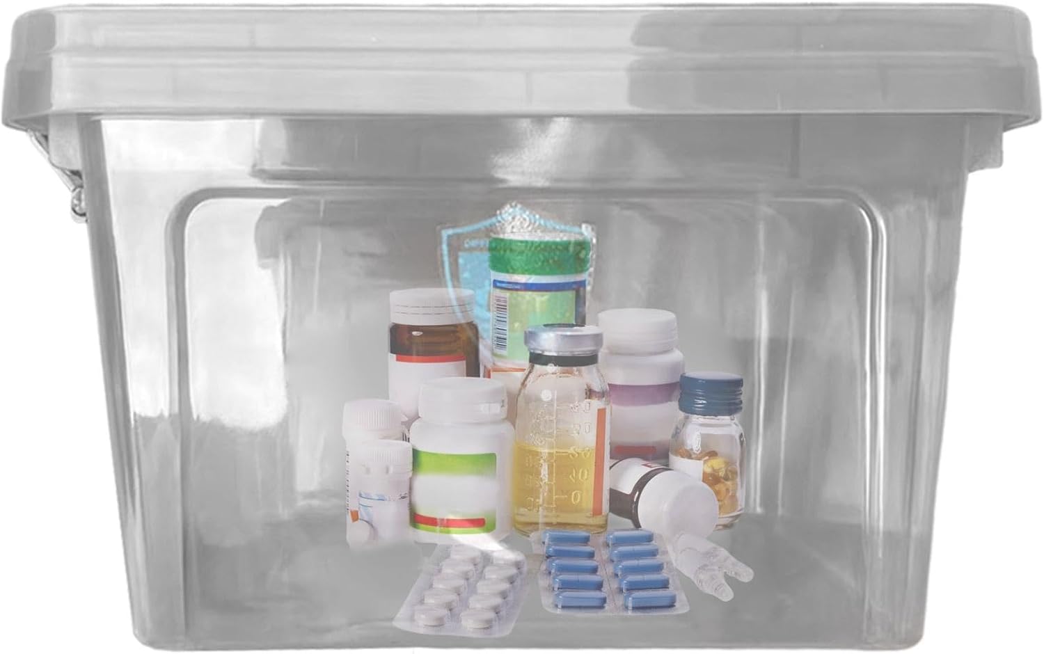 Amazon.com: Medicine Box - Medicine Cabinet Organizer | Transparent ...