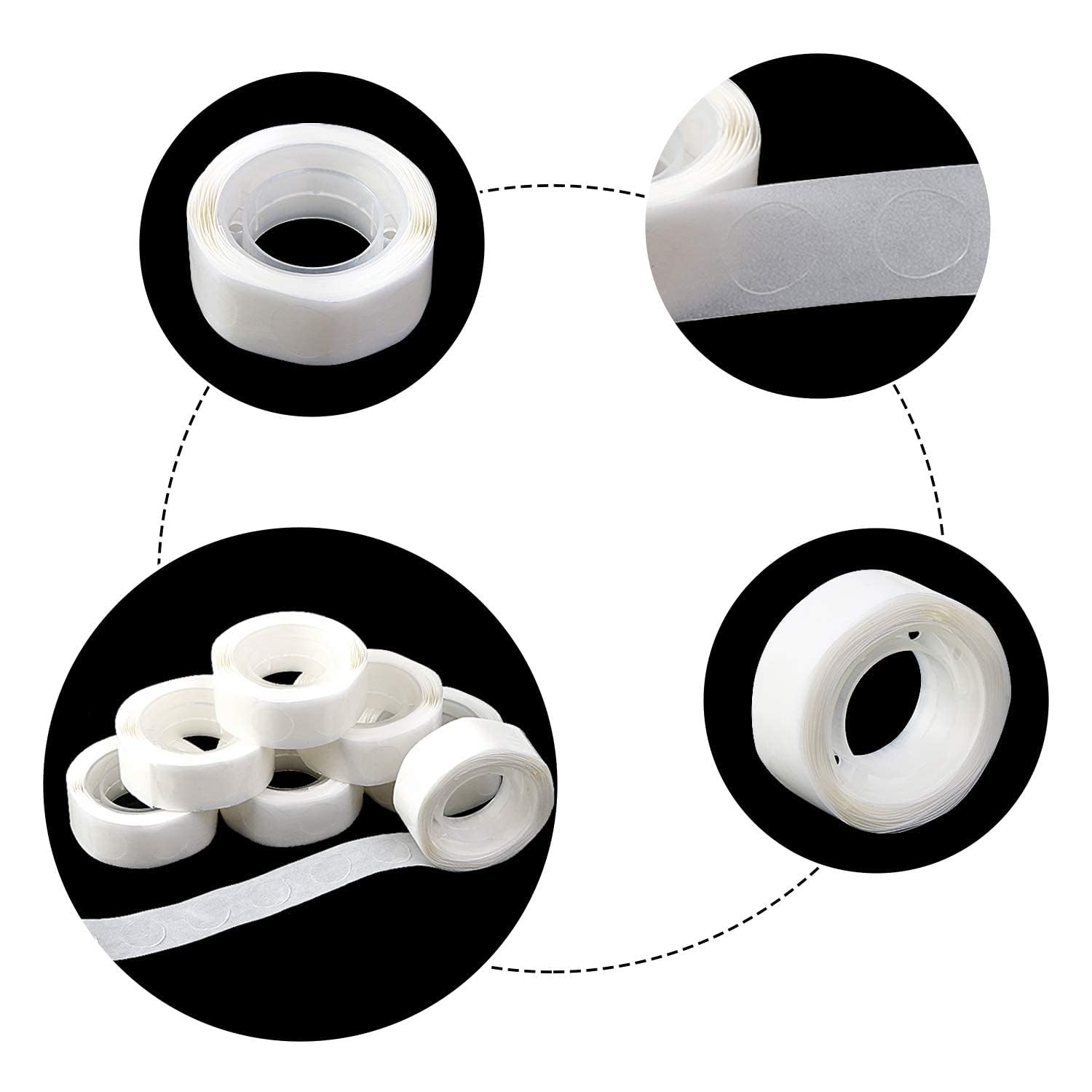 Snapklik.com : UPINS 300 Pcs Point Dots Balloon Glue Removable Adhesive ...