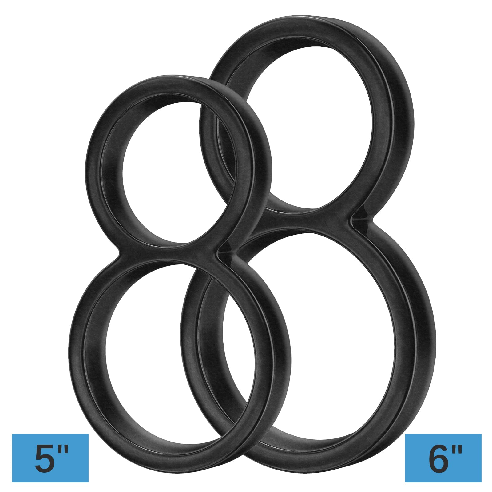 Snapklik.com : 6" Stainless Steel Floating House Number 8, Metal Modern ...