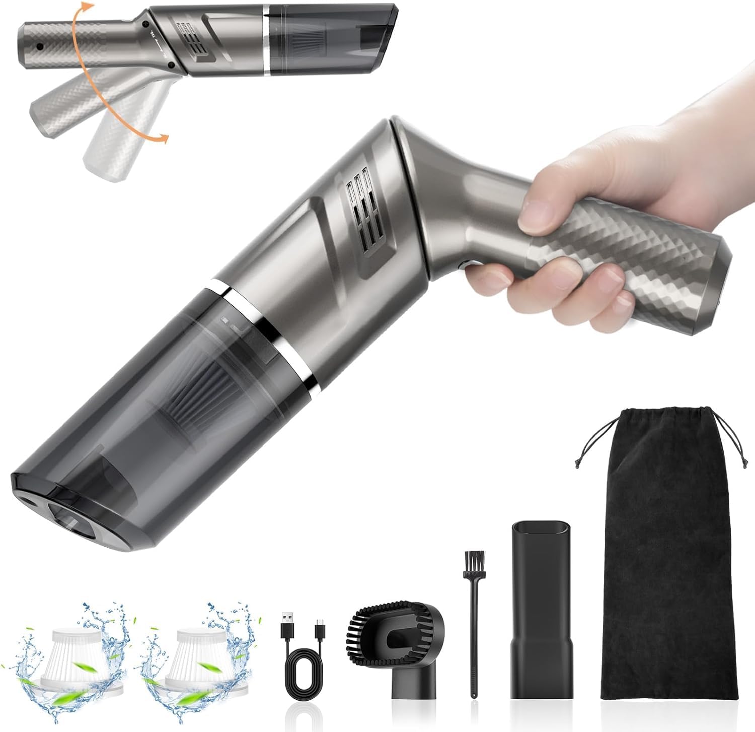 Amazon.com - Car Vacuum Mini Vacuum Handheld Vacuum Cordless