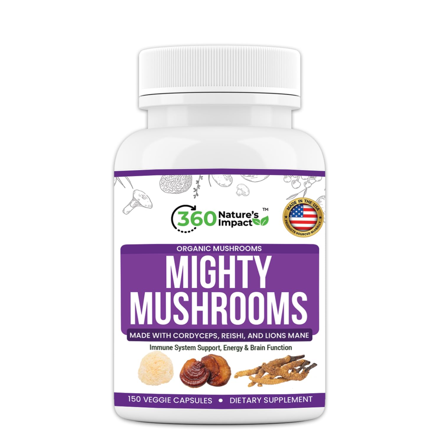 Amazon.com: Mighty Mushroom Supplement with Reishi Mushroom Extract and ...