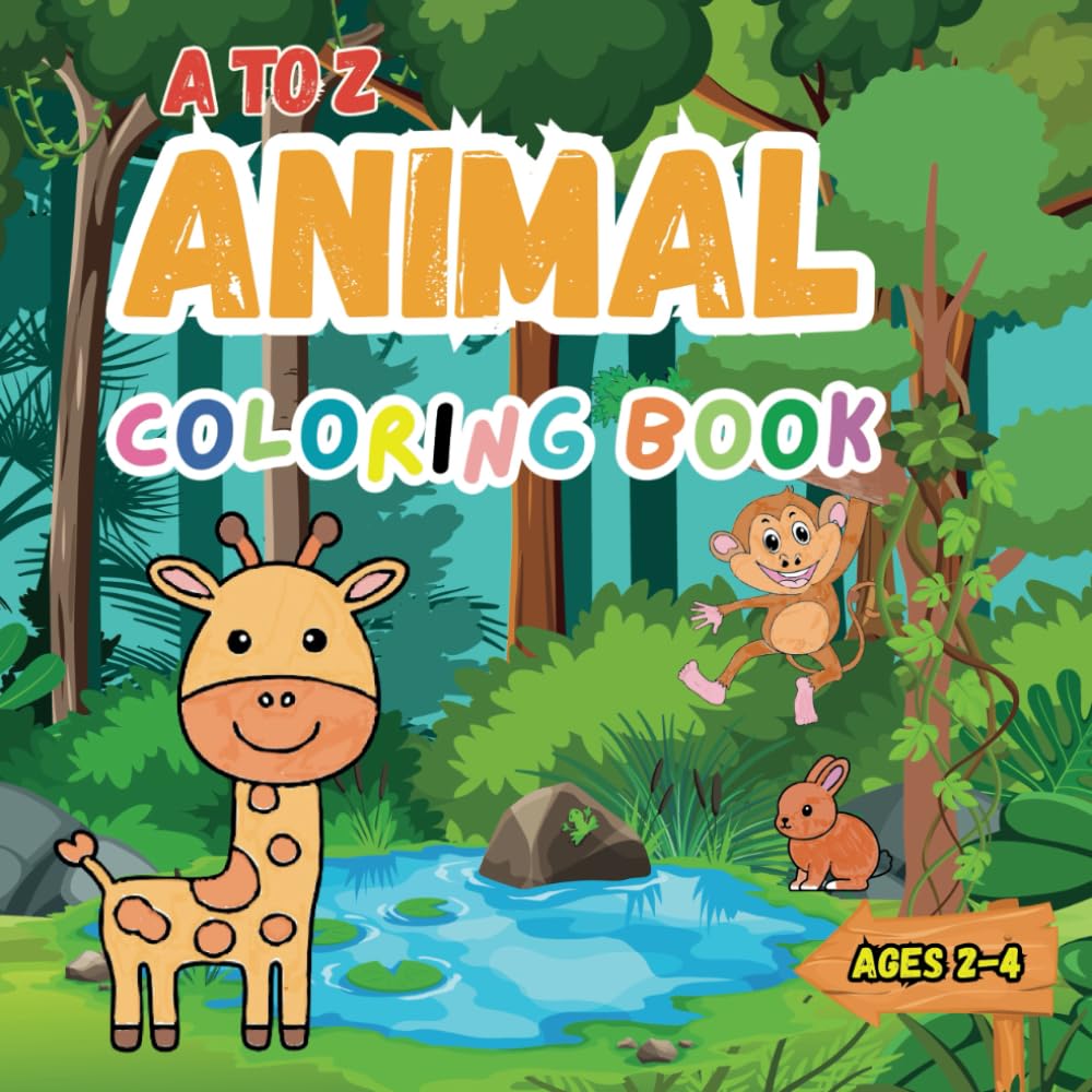Animal A to Z Coloring Book: Taylor, R P: 9798863991597: Amazon.com: Books