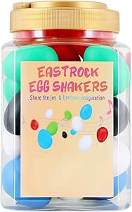Amazon.com: EASTROCK 30 PCS Plastic Egg Shakers Percussion Musical ...