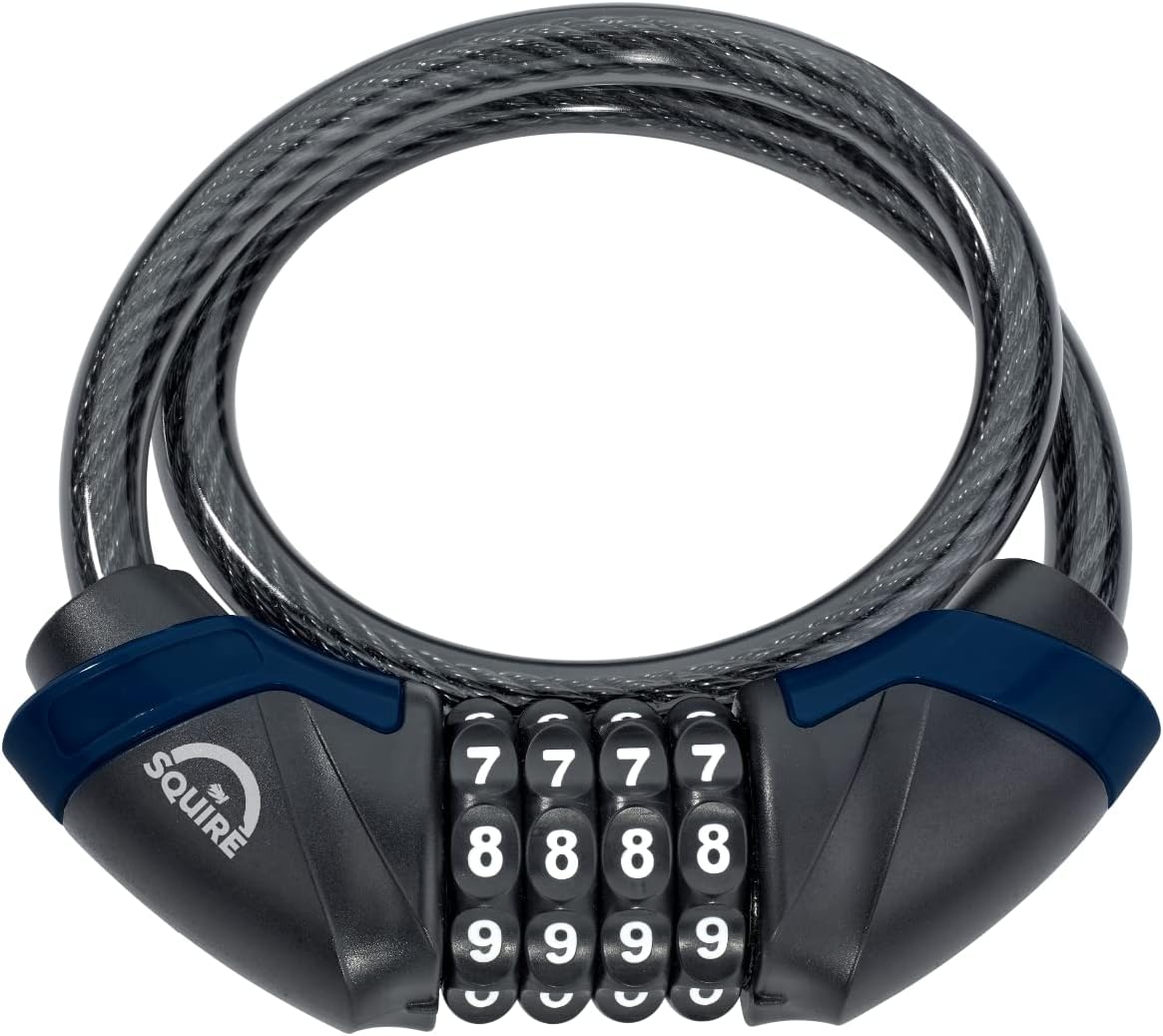 Squire Locks Kilda Combi 10/600 Integrated Bike Cable Lock – 4-Wheel ...