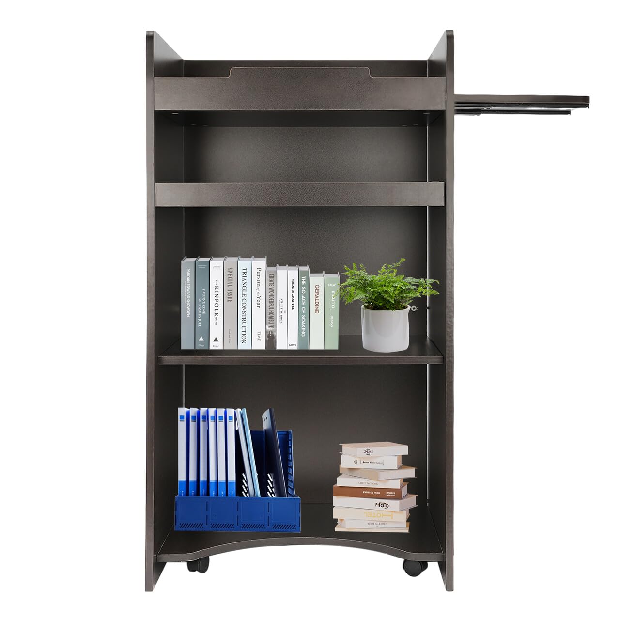 Buy Mobile Floor Lectern, Portable Standing Lectern Presentation Wooden ...