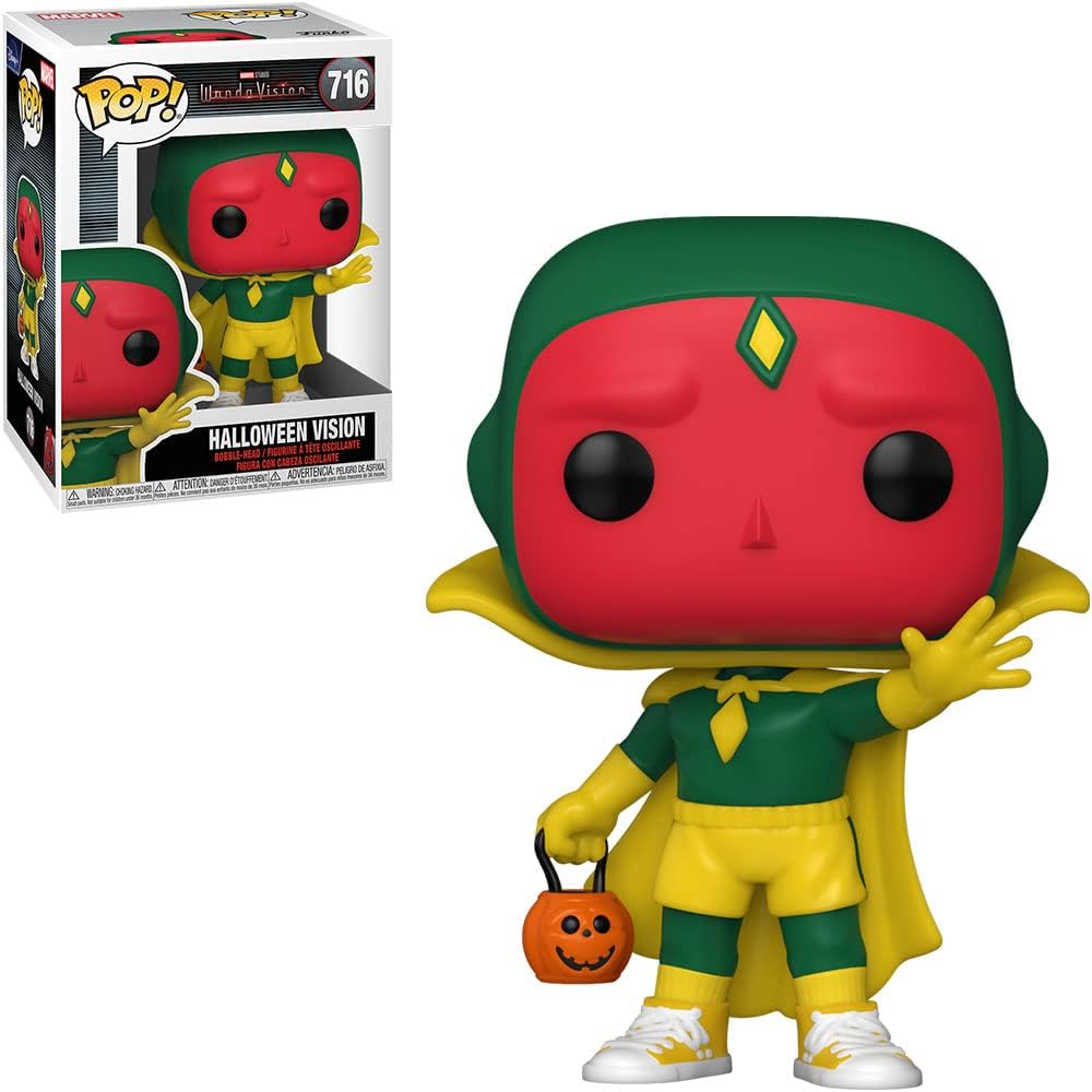 Amazon.com: Funko Pop! Marvel Wandavision 70s Vision Exclusive Figure ...