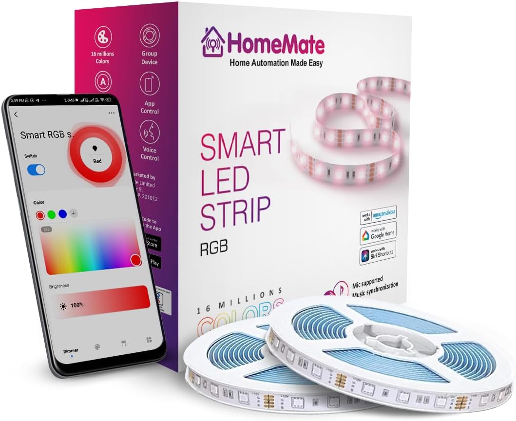 LIFX Lightstrip, 6.6' Starter Kit, Wi-Fi Smart LED Light Strip, Full ...