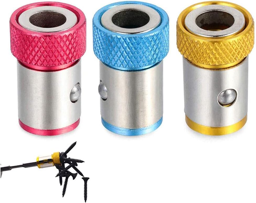 Bestgle 3pcs Removable Screwdriver Bits Magnetic Ring Screw Catcher ...