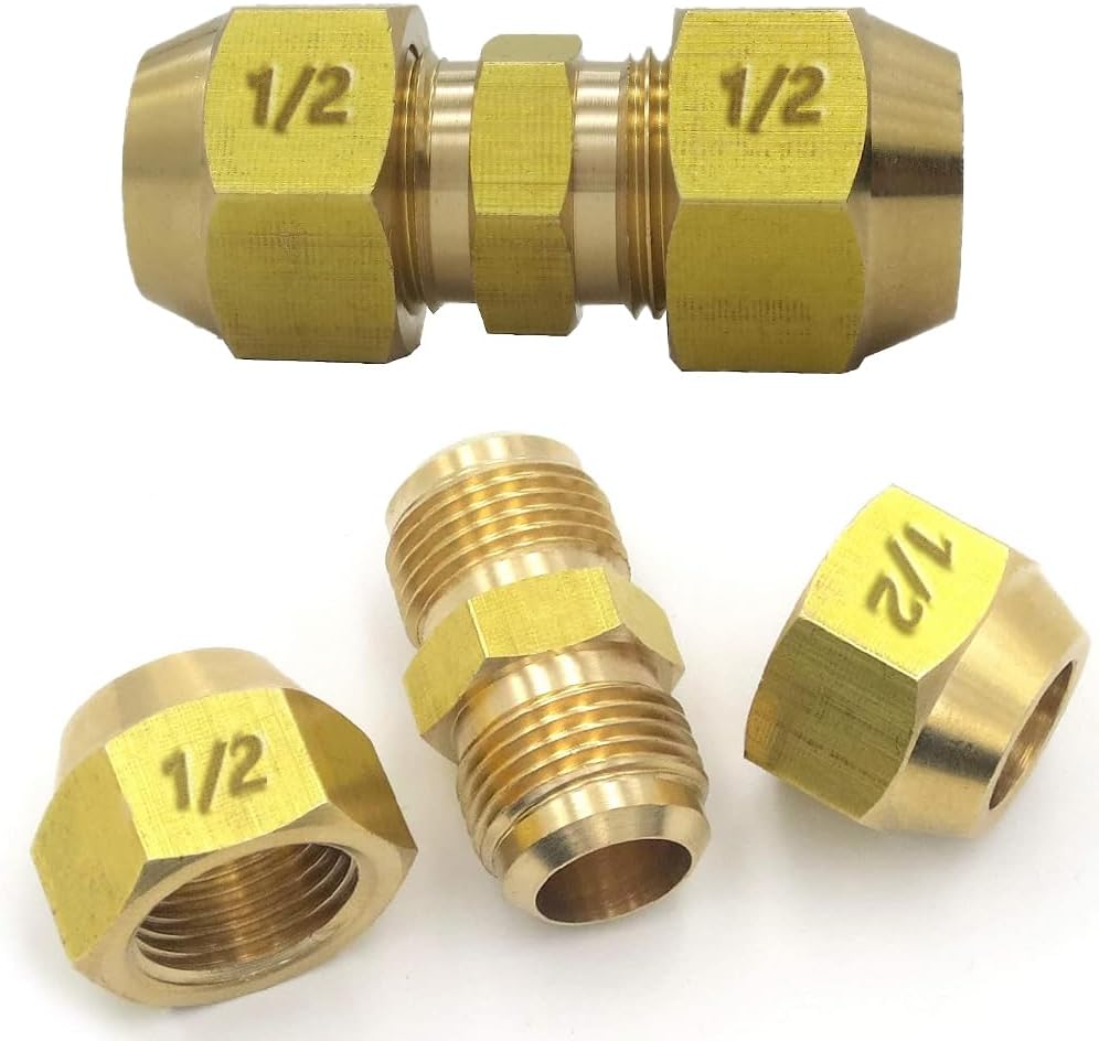 Amazon.com: LHTHT 2Pcs AC Copper Pipe Extension Joint Connectors, Air ...