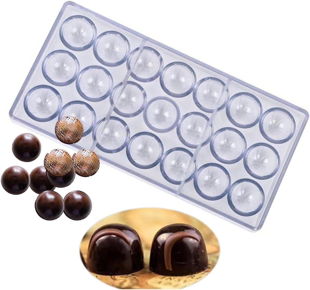 Amazon.com: Chocolate Candy Making Mold | Makes 21 Half-Ball Shaped ...