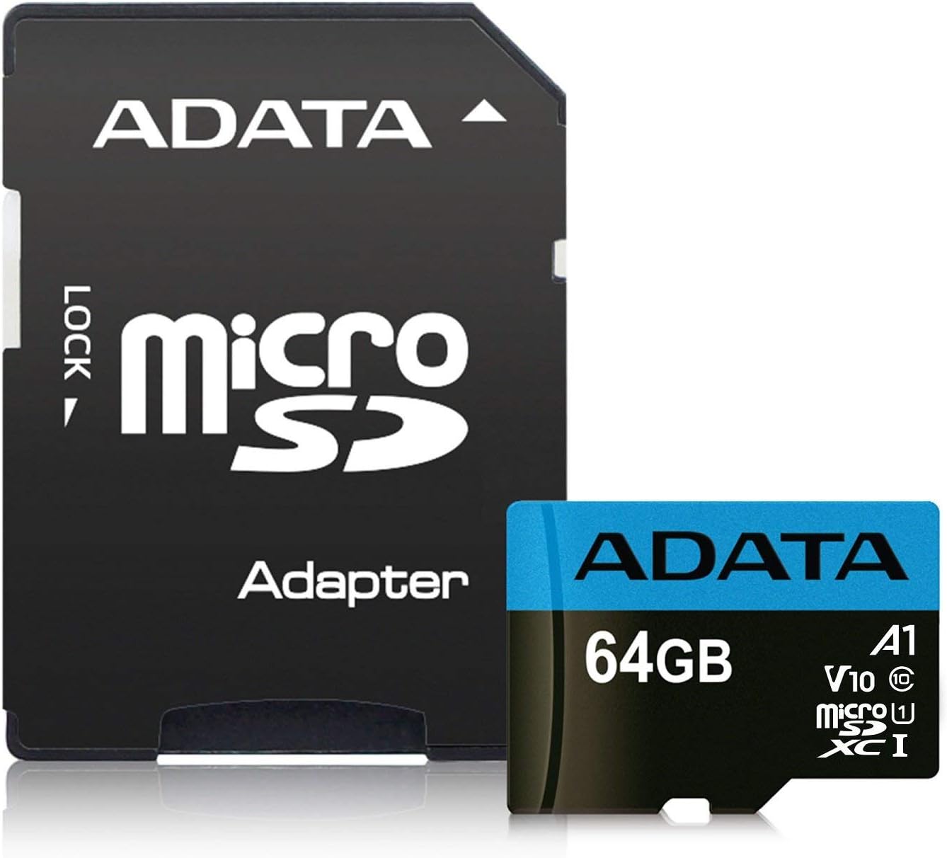 Amazon.com: ADATA Premier 64GB MicroSDHC/SDXC UHS-I Class 10 V10 A1 Memory Card with Adapter ...