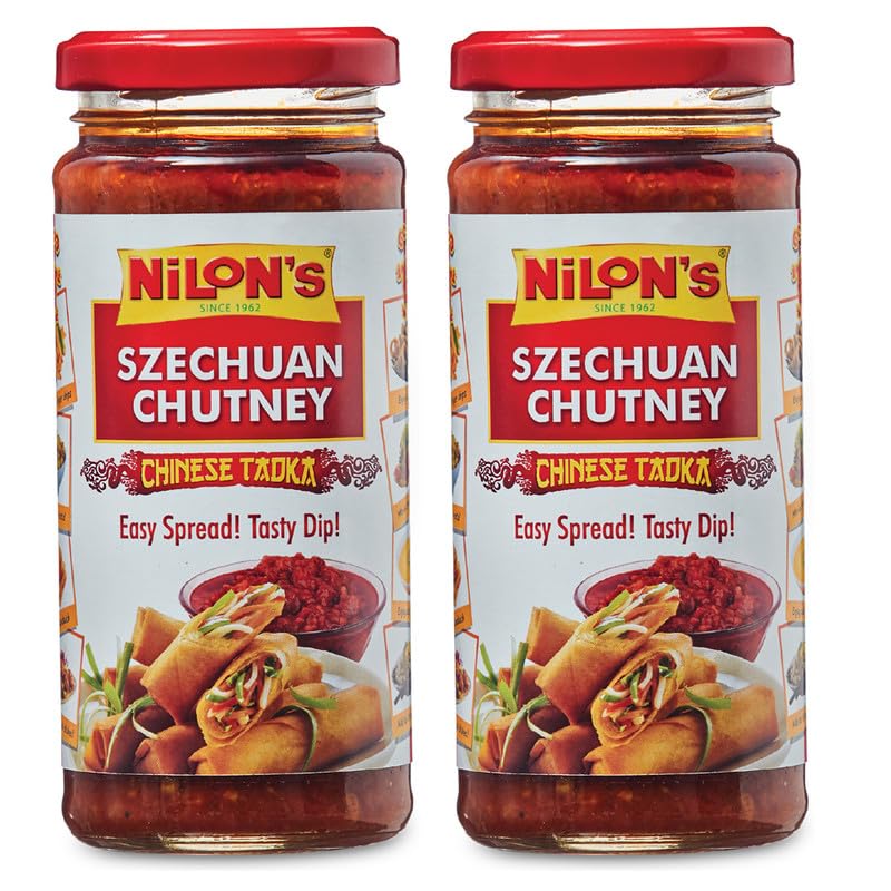 NILON'S Schezwan Chutney |Original Chinese Teast | Glass Bottle - 250 ...