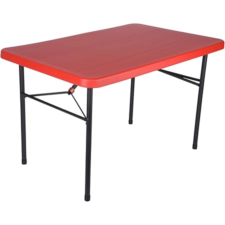 Supreme Swiss Blow Moulded Table ( Plastic,Coke Red ) : Amazon.in: Home ...