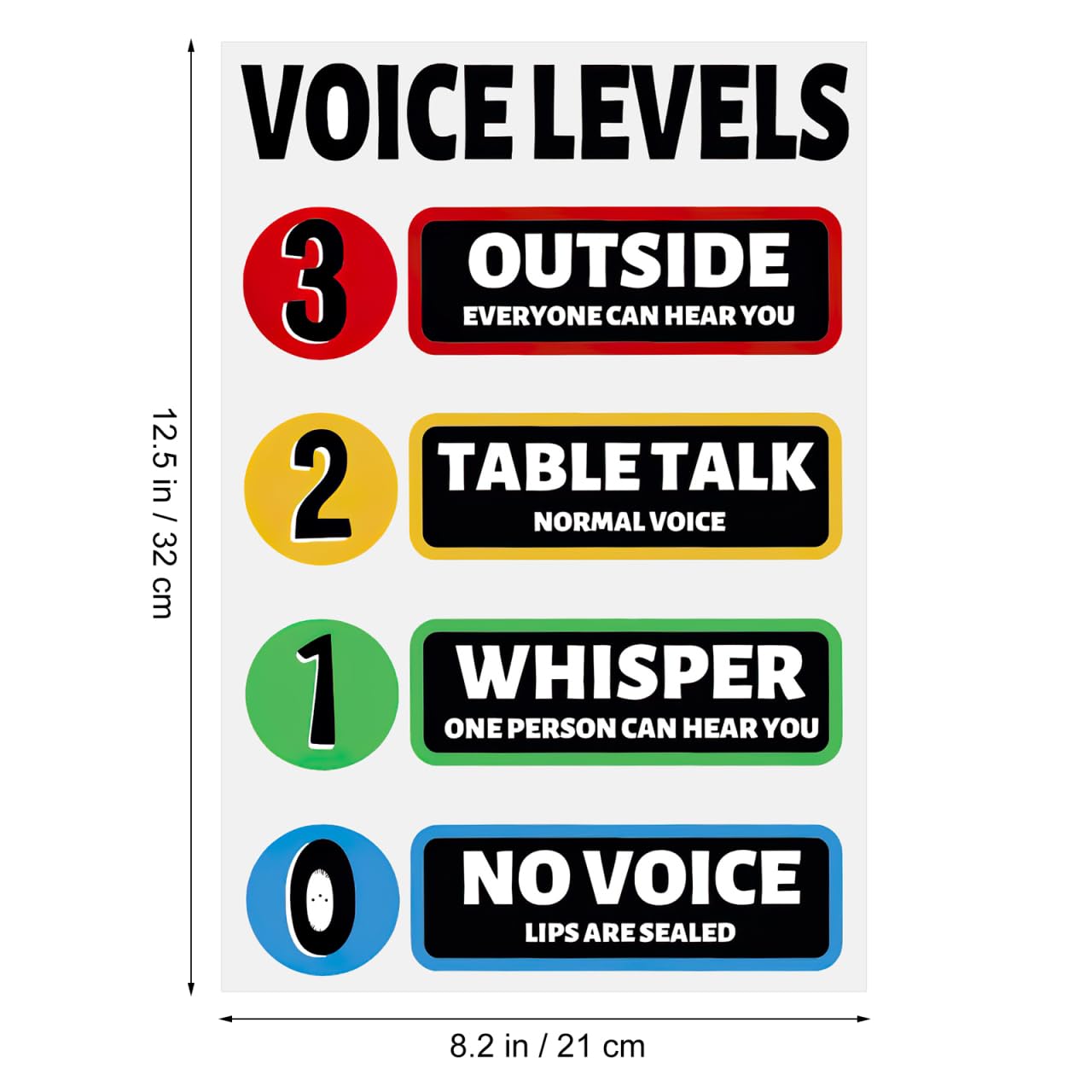 Teacher Must Haves Classroom Voice Level Poster - Behavior Management ...