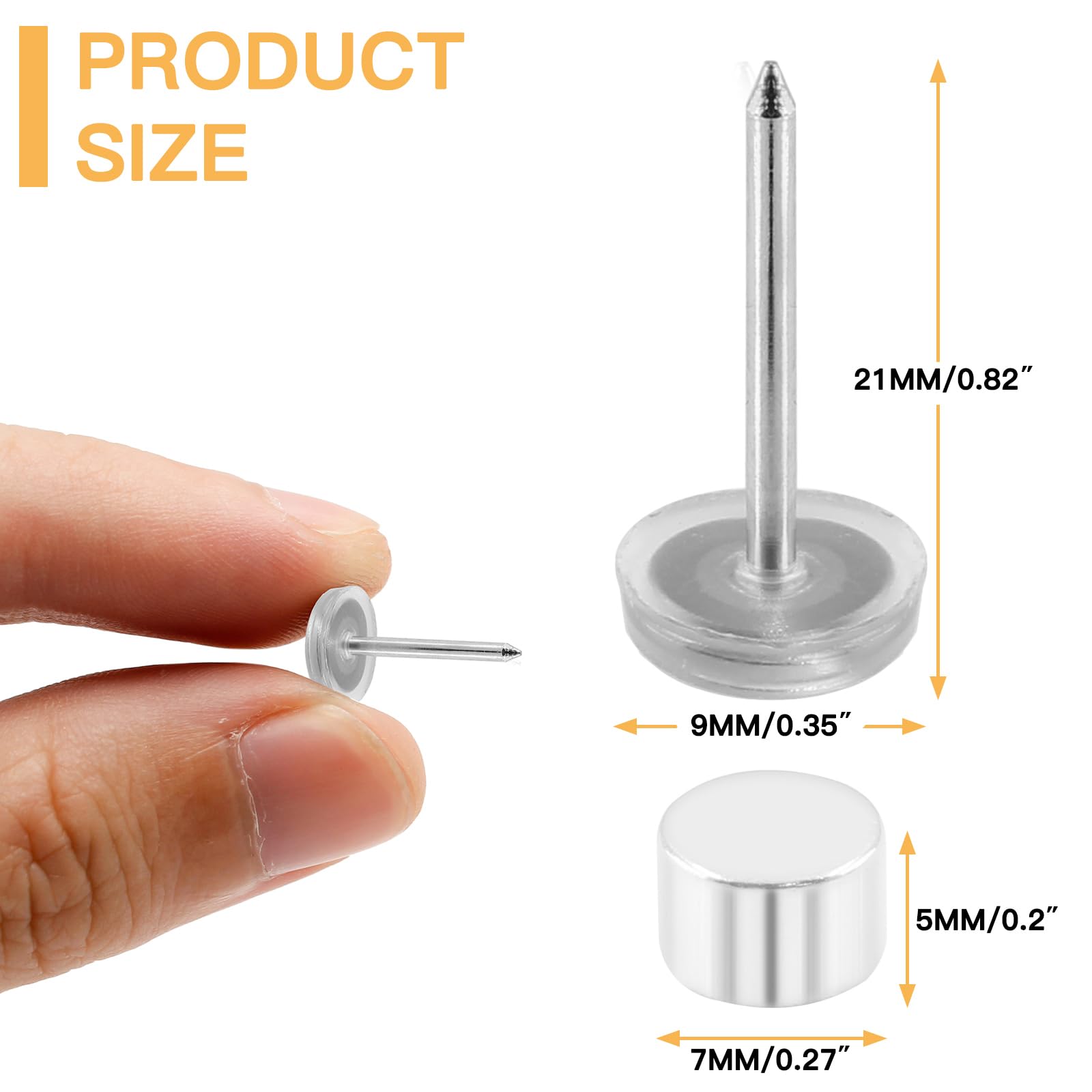 Snapklik.com : Unlorspy 10 Sets Magnetic Push Pins Magnet Thumb Tacks ...