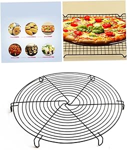 IMIKEYA 12 Inch Round Cooling Rack Baking Wire Rack Stand for Cake ...