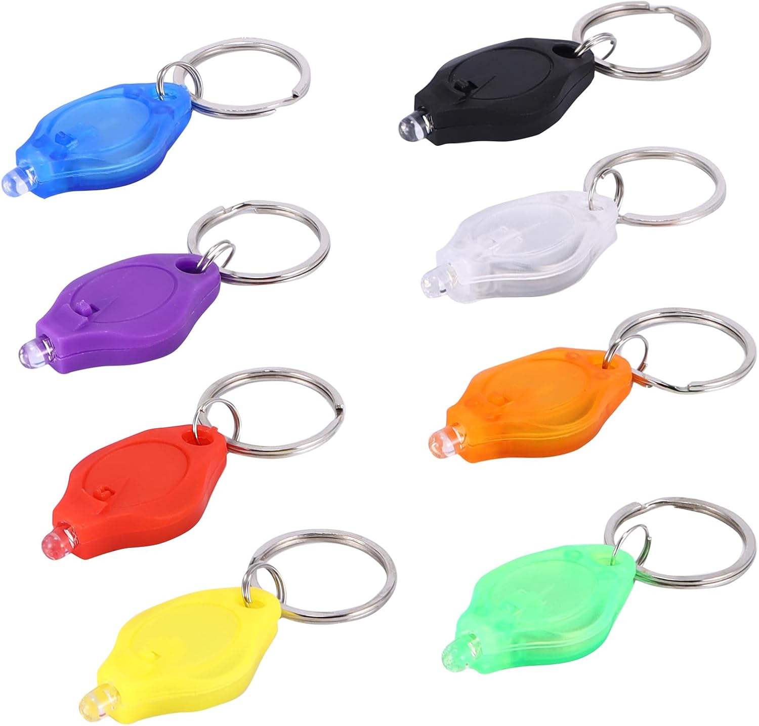 Palmcee 8 Pack Mini Torch Keyring, Portable Cob Keychain Work Light ...
