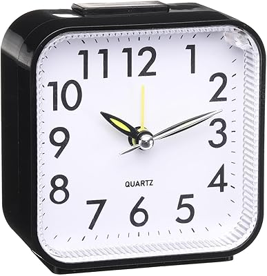 Amazon.com: OUTWIT Analog Alarm Clock, 4 inch Super Silent Non Ticking ...